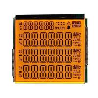 China 24 Digit Reflective FSTN 10 Segment LCD Display for 3 Phase Energy Meter Counter 2.8V for sale