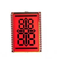 China Customized 4 Digit TN Segment LCD Display Red Backlight Meter -30 to 80C Wide Temp for sale
