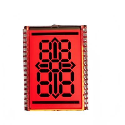 China Customized 4 Digit TN Segment LCD Display Red Backlight Meter -30 to 80C Wide Temp for sale