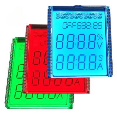 China Customized 26 Digit TN Segment LCD Display Red Backlight -30°C to +80°C for 3 Phase Energy Meter for sale