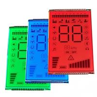 China Customized RGB Backlight HTN Segment LCD Display Screen For Instrument With Various Viewing Directions for sale