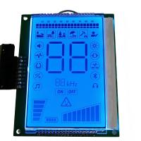 China Customized RGB Backlight HTN Segment LCD Display Screen For Instrument With Various Viewing Directions for sale