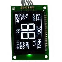 China Customized 4 Digit VA LCD Display White Backlight for Thermostat -20 to 70 Degree for sale
