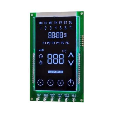 China Customized VA Type LCD Display Module with Touch Panel for Thermostat, Operating Temperature -30~+80℃, RoHS Compliant for sale