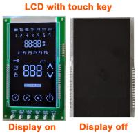 China Customized VA Type LCD Display Module with Touch Panel for Thermostat, Operating Temperature -30~+80℃, RoHS Compliant for sale