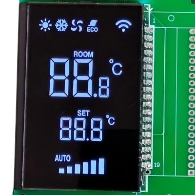 China Customized VA Type LCD Display Module White Backlight 2.8-5.0V for HVAC Thermostat for sale