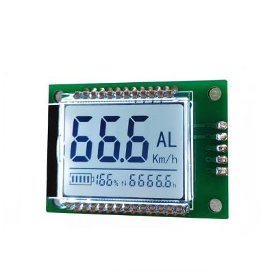 China Customized TN LCD Display Module 2.8V to 5.0V White Backlight for Speedometer for sale