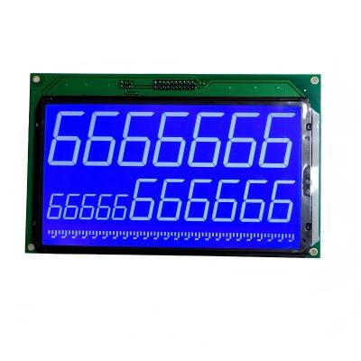 China Custom Monochrome 22 Digit LCD Display Board for Fuel Dispenser Wide Temp -20 to 80C for sale