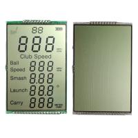 China Customized 17 Digits TN Segment LCD Display Reflective Positive Glass Panel for sale