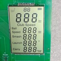 China Customized 17 Digits TN Segment LCD Display Reflective Positive Glass Panel for sale