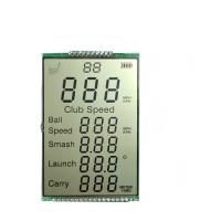 China Customized 17 Digits TN Segment LCD Display Reflective Positive Glass Panel for sale