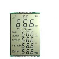 China Customized 17 Digits TN Segment LCD Display Reflective Positive Glass Panel for sale