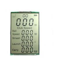 China Customized 17 Digits TN Segment LCD Display Reflective Positive Glass Panel for sale