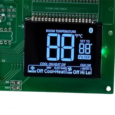 China Customized VA Transmissive Negative LCD Glass Display 2.8V-5.0V for RV Thermostat for sale