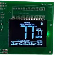 China Customized VA Transmissive Negative LCD Glass Display 2.8V-5.0V for RV Thermostat for sale
