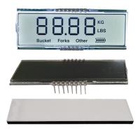 China Customized Small Mini Reflective Positive TN Lcd Glass Display With White Backlight For Weight Scale for sale