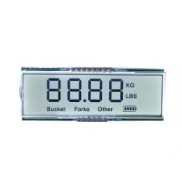China Customized Small Mini Reflective Positive TN Lcd Glass Display With White Backlight For Weight Scale for sale