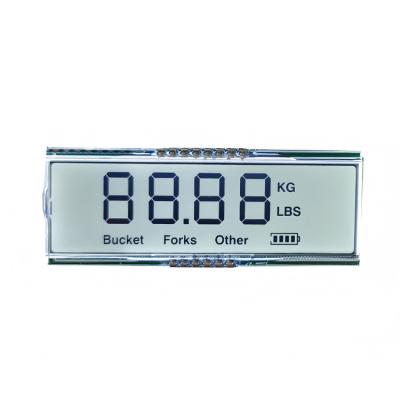China Customized Small Mini Reflective Positive TN Lcd Glass Display With White Backlight For Weight Scale for sale