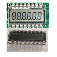 China Custom Mini 6 Digit 7 Segment Reflective LCD Glass Display with Metal Pin 2.8V for sale