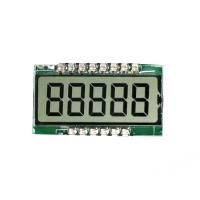 China Custom Mini 6 Digit 7 Segment Reflective LCD Glass Display with Metal Pin 2.8V for sale