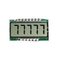 China Custom Mini 6 Digit 7 Segment Reflective LCD Glass Display with Metal Pin 2.8V for sale