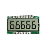 China Custom Mini 6 Digit 7 Segment Reflective LCD Glass Display with Metal Pin 2.8V for sale