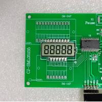 China Custom Mini 6 Digit 7 Segment Reflective LCD Glass Display with Metal Pin 2.8V for sale