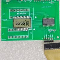 China Custom Mini Size 6 Digits 7 Segment Reflective Lcd Glass With Metal Pin For Timer Clock for sale