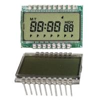 China Custom Mini Size 6 Digits 7 Segment Reflective Lcd Glass With Metal Pin For Timer Clock for sale
