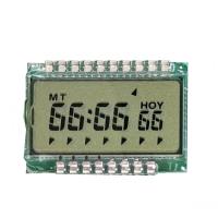 China Custom Mini Size 6 Digits 7 Segment Reflective Lcd Glass With Metal Pin For Timer Clock for sale