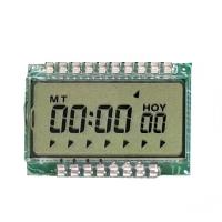China Custom Mini Size 6 Digits 7 Segment Reflective Lcd Glass With Metal Pin For Timer Clock for sale