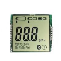 China Custom TN Reflective LCD Glass Screen 2.8V-5.0V for Blood Glucometer Medical Display for sale