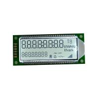China Customized 7 Segment LCD Display Module 2.8-5.0V for Electric Meter with White Backlight for sale