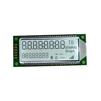 China Customized 7 Segment LCD Display Module 2.8-5.0V for Electric Meter with White Backlight for sale