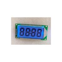 China customized 4 digit lcd panel tn positive lcd display transflective with blue backlight lcd screen for counter for sale