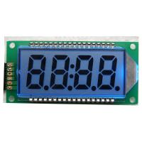 China customized 4 digit lcd panel tn positive lcd display transflective with blue backlight lcd screen for counter for sale