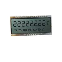 China Customized 8 Digit Positive TN Reflective LCD Display for Water Meter 2.8V to 5.0V for sale