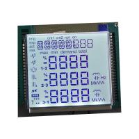 China Customized FSTN 14 Segment Monochrome LCD Display for 3 Phase Energy Meter 2.8V to 5.0V for sale