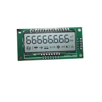 China Factory cheap 8 digit tn lcd panel display for water meter for sale