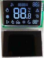 China Customized VA LCD Display Module 12 Digit Black Screen for HVAC Thermostat 2.8V-5.0V for sale