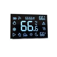 China Customized VA LCD Display Module 12 Digit Black Screen for HVAC Thermostat 2.8V-5.0V for sale