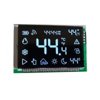 China Customized VA LCD Display Module 12 Digit Black Screen for HVAC Thermostat 2.8V-5.0V for sale