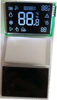 China Customized VA LCD Display Module 12 Digit Black Screen for HVAC Thermostat 2.8V-5.0V for sale