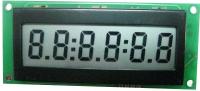 China 6 Digit TN LCD Display Module for Counter 53x25mm Custom Segment for sale
