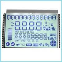 China Customized FSTN 7 14 Segment Monochrome LCD Screen Display for 3 Phase Smart Energy Meter 2.8V to 5.0V for sale