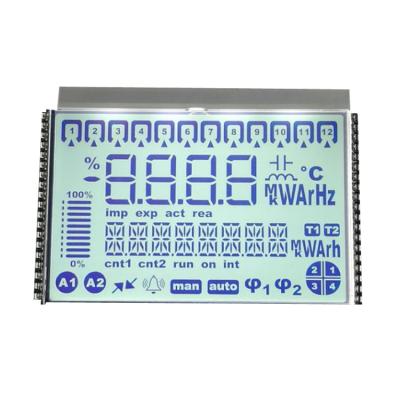 China Customized FSTN 7 14 Segment Monochrome LCD Screen Display for 3 Phase Smart Energy Meter 2.8V to 5.0V for sale
