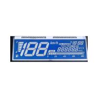 China Custom 7 Segment VA LCD Display Multi Color HTN LCD Screen for HONDA 53x25mm for sale