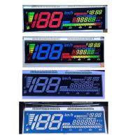 China Custom 7 Segment VA LCD Display Multi Color HTN LCD Screen for HONDA 53x25mm for sale
