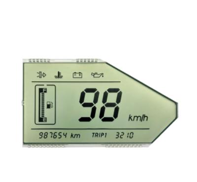 China Custom 7 HTN Segment LCD Monochrome Motorcycle Display Panel Screen for Pulsar 150cc for sale