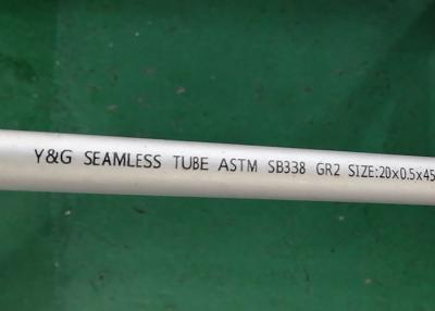 China ASTM B338 Gr1 Gr2 Titanium Seamless Tube OD 89mm High Purity Industrial Pipe for sale